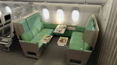 Revolutionary "Fly-Buddy Hub" Concept Introduces Lie-Flat Beds to ...