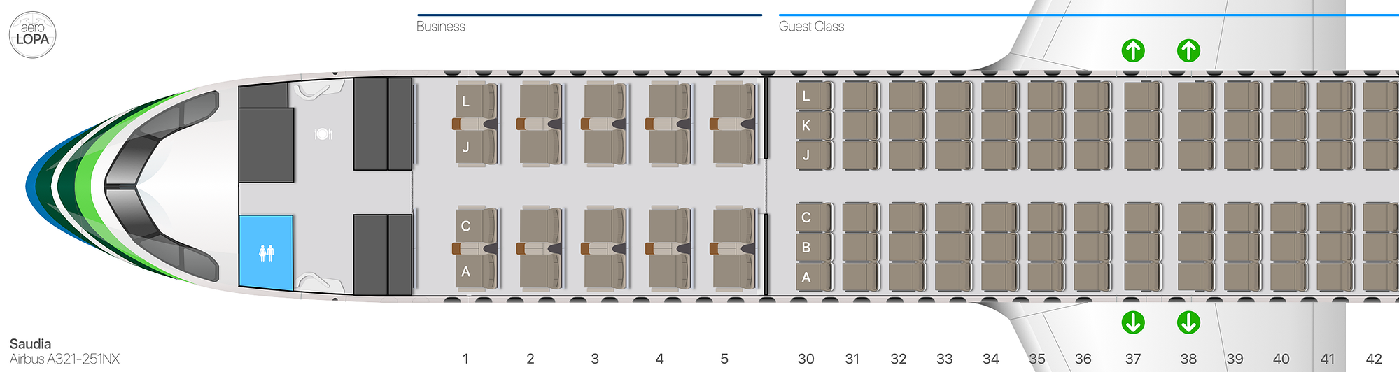 Airline Seating Maps - Latin America